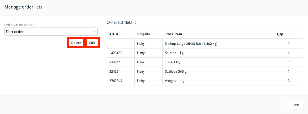 Hoe maak je bestellijsten aan?