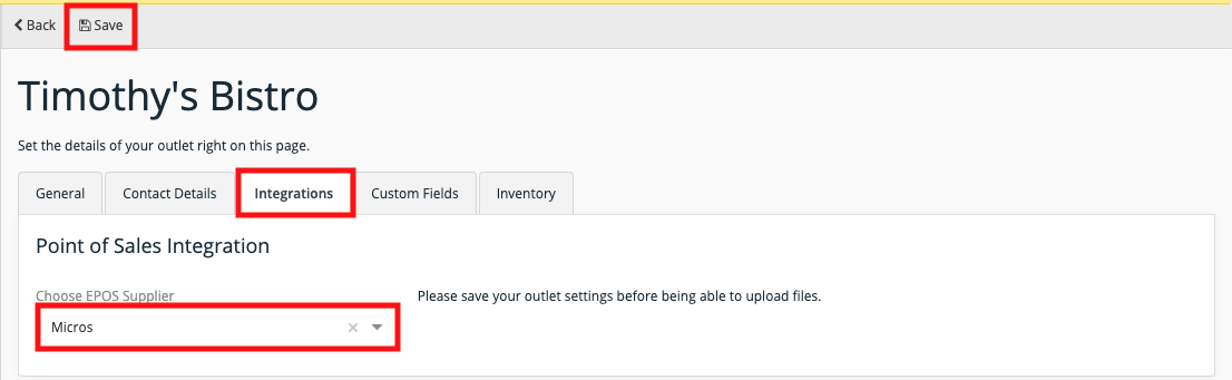 How to do the manual Micros POS import
