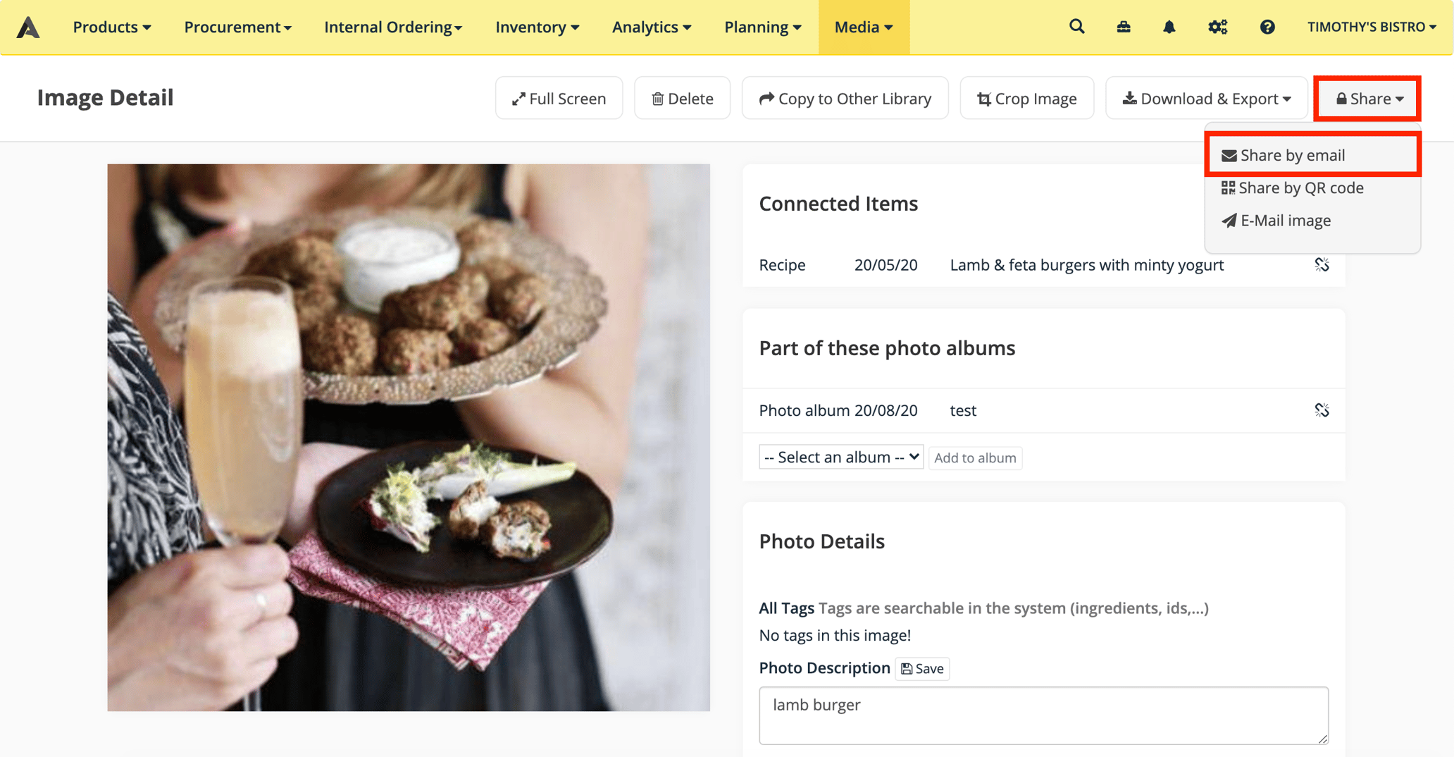 Hoe kan ik een afbeelding per e-mail sturen?