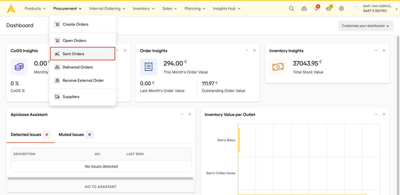 How to cancel a sent order?