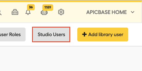 How can I reset my Apicbase Studio account?