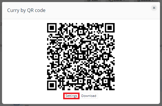 How can I share recipes using a QR code?