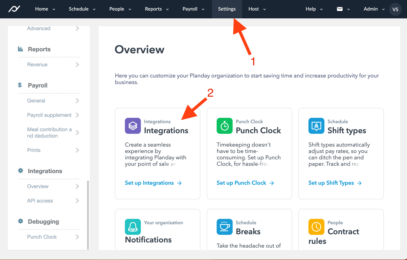 How to connect Planday with Apicbase