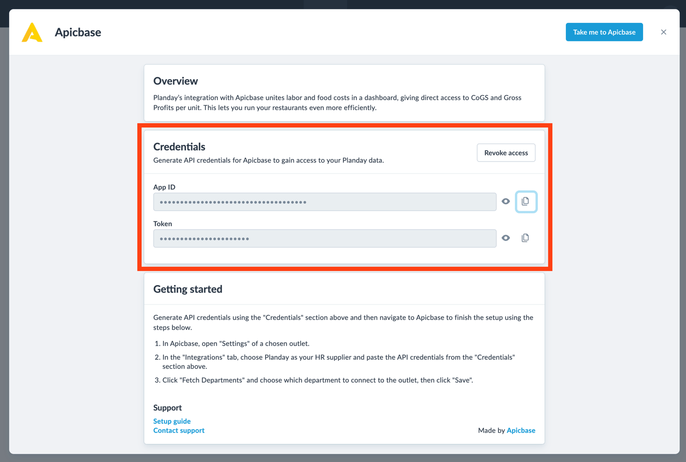 How to connect Planday with Apicbase